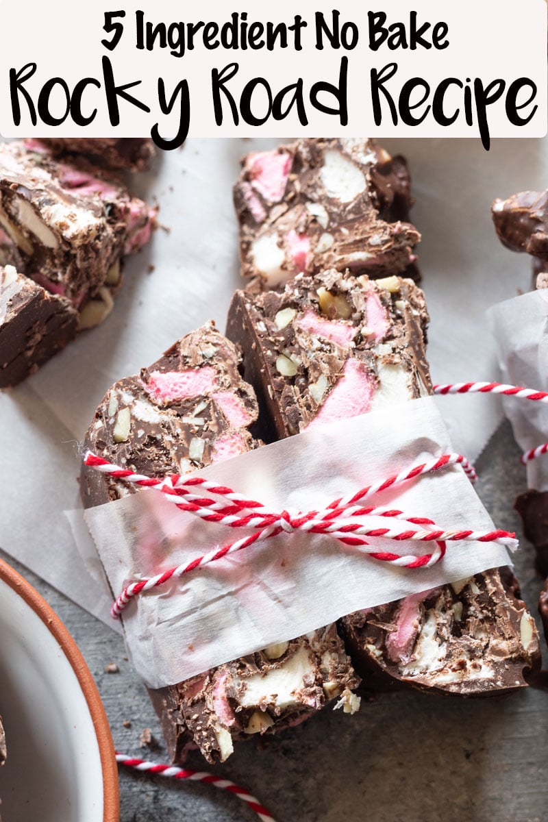 Easy Rocky Road (5 Ingredients) - The Home Cook's Kitchen